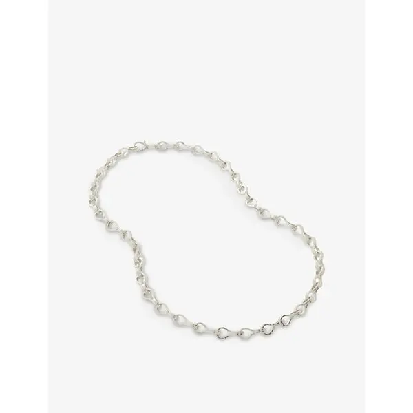 Monica Vinader Infinity Link Recycled Sterling- Chain Necklace - Silver