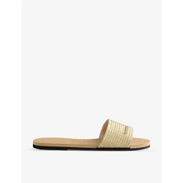 Havaianas You Malta Striped Sandals - Golden
