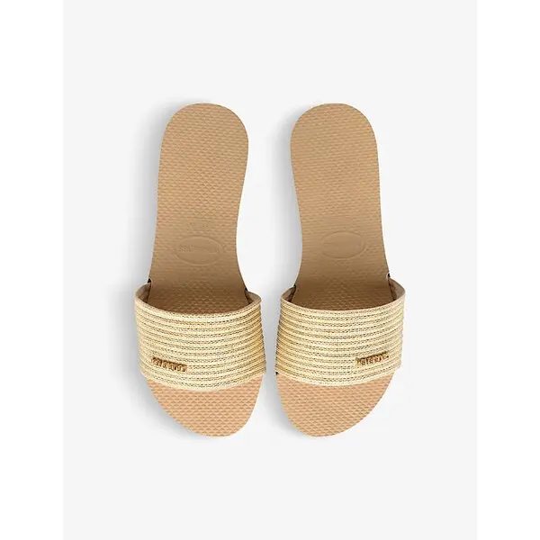 Havaianas You Malta Striped Sandals - Golden