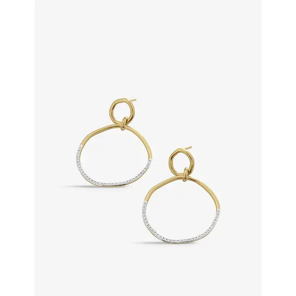Monica Vinader Riva Ripple Cocktail Earrings - Gold