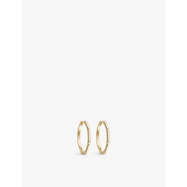 Astley Clarke Aubar Hoop Earrings - Yellow Gold Vermeil