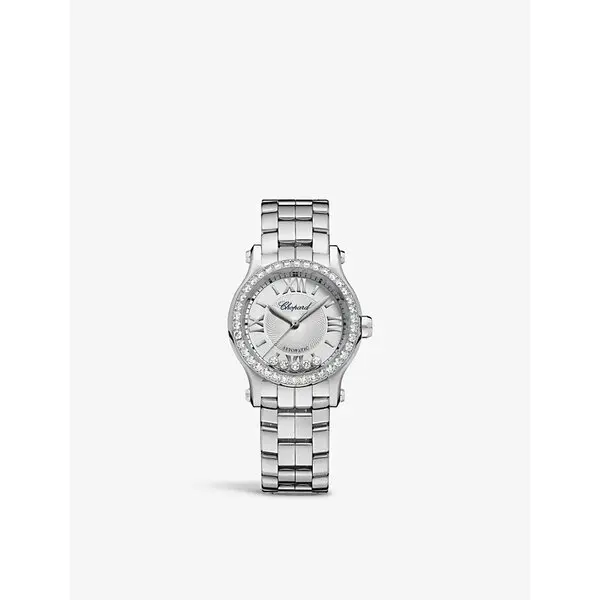 Chopard Happy Sport Diamond Automatic Watch - Stainless Steel