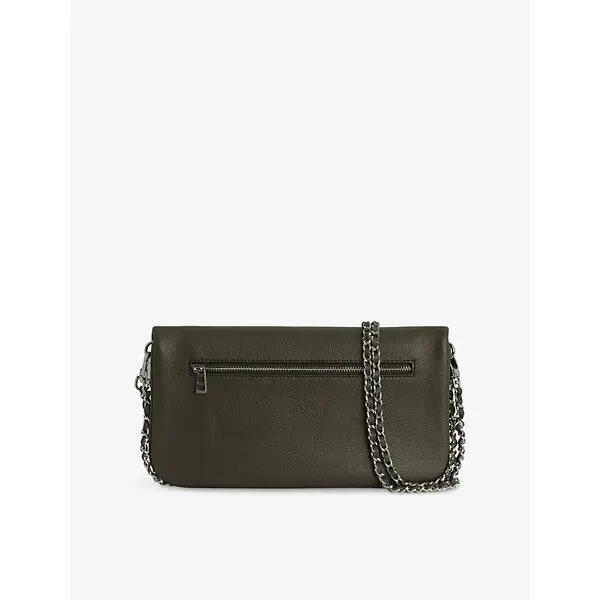 Zadig&Voltaire Rock Grained Leather Clutch - Record
