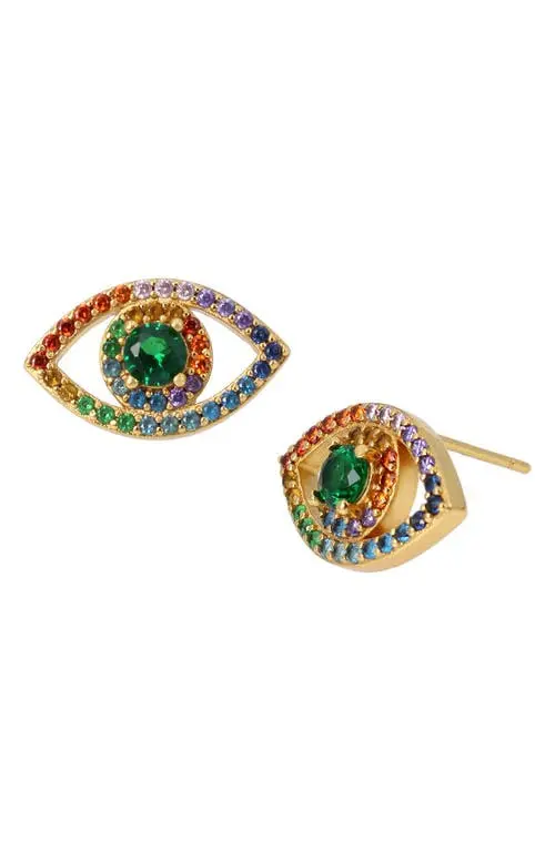 Kurt Geiger Evil Eye Stud Earrings - Multi