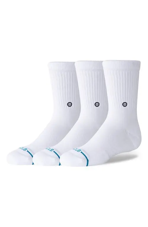 Stance Icon 3-pack Assorted Socks - White