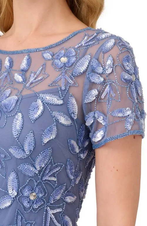 adrianna papell embroidered bell sleeve dress Adrianna Papell AP1E205858 main image 0