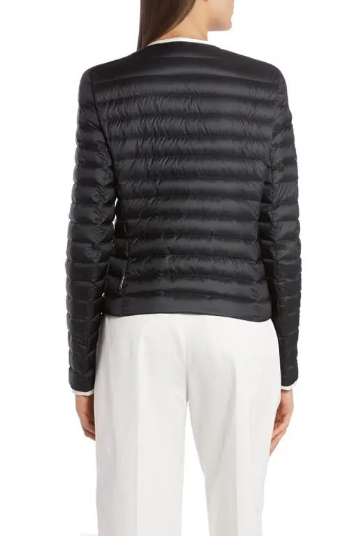 Moncler Baillet Contrast Trim Down Puffer Jacket