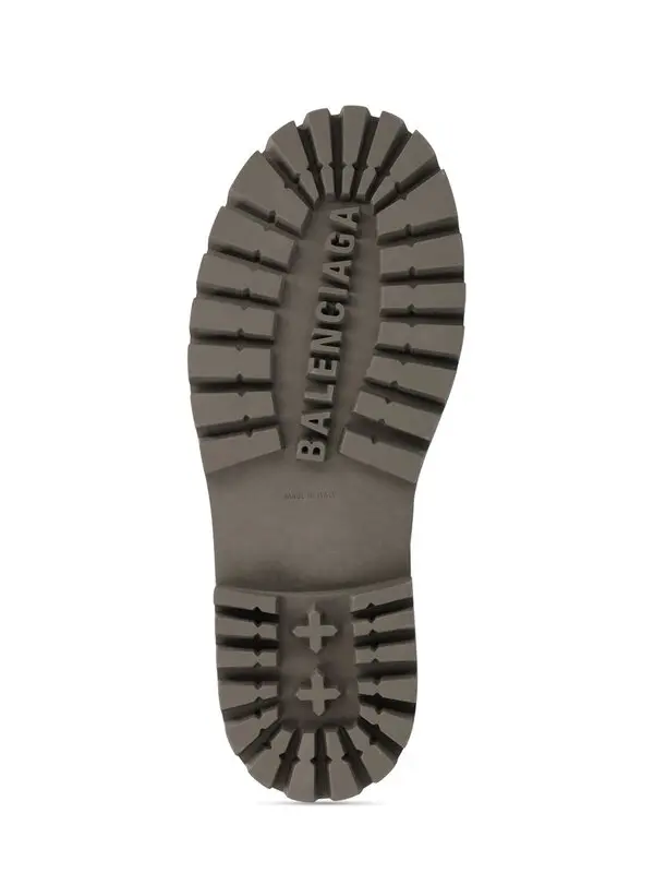 Balenciaga Strike Cotton Canvas Combat Boots