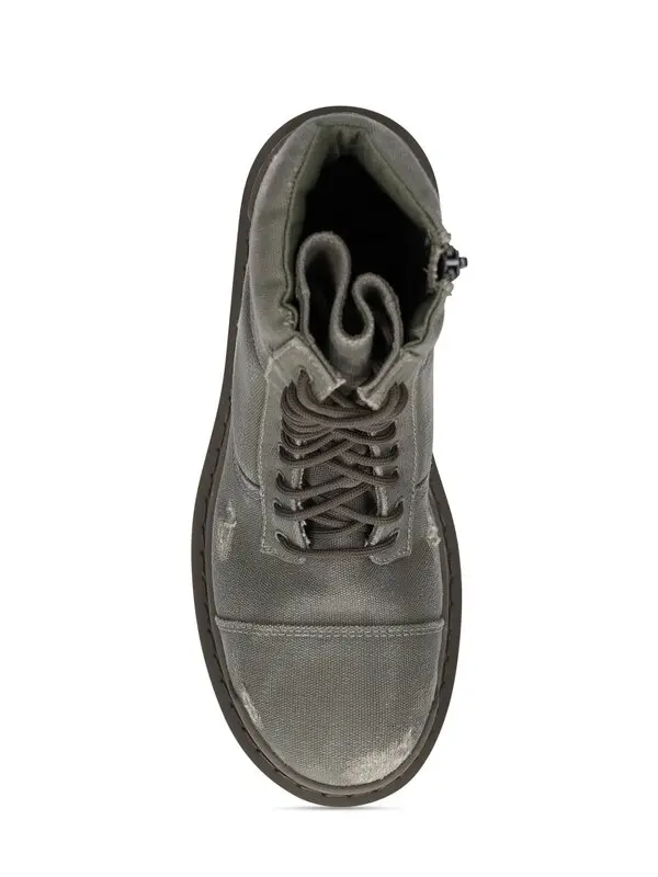 Balenciaga Strike Cotton Canvas Combat Boots