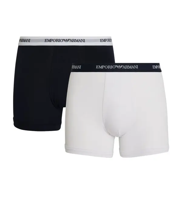 Emporio Armani Stretch-cotton Boxer Briefs - White