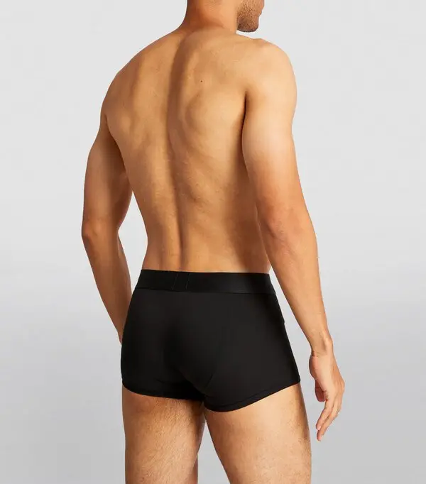 Emporio Armani Logo Motif Trunks - Black