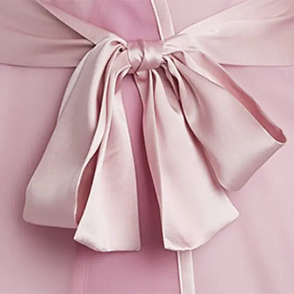 GILDA & PEARL Silk Marabou Feather-trimmed Diana Robe - Pink