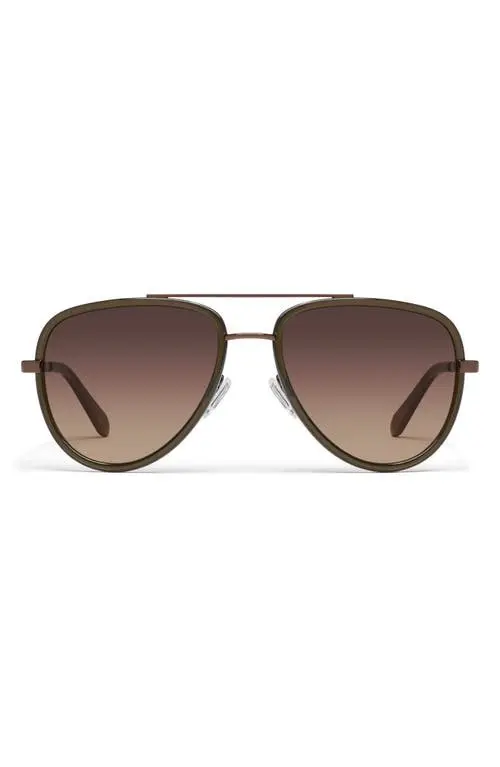 Quay All In Aviator Sunglasses - Olive/dark Fawn