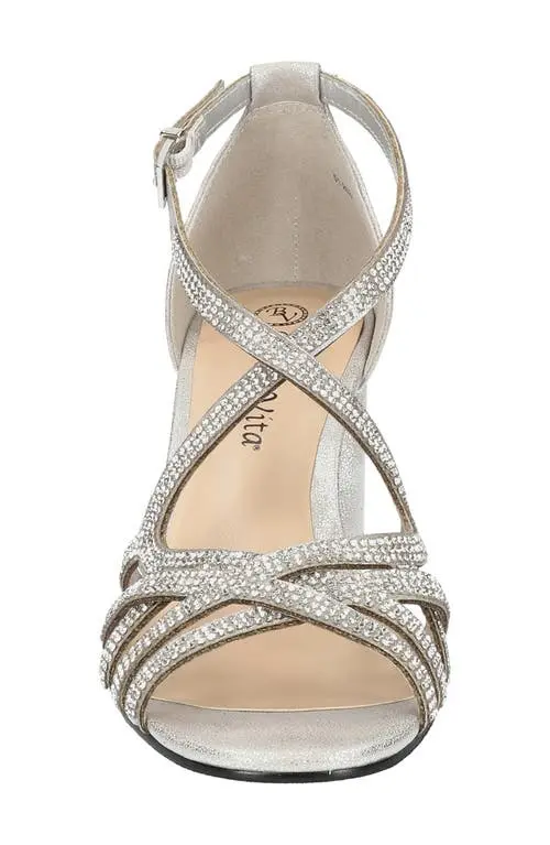 BELLA VITA Aliette Sandal - Silver Metallic