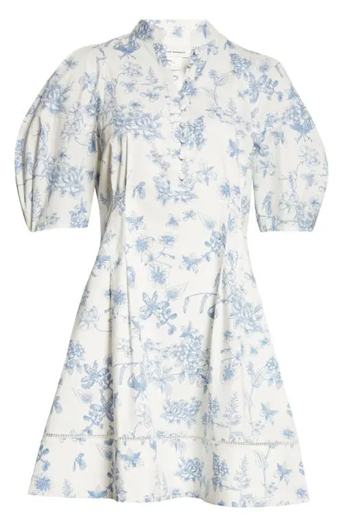 Club Monaco Floral Print Mini Dress In White Multi - 30% Off | Editorialist