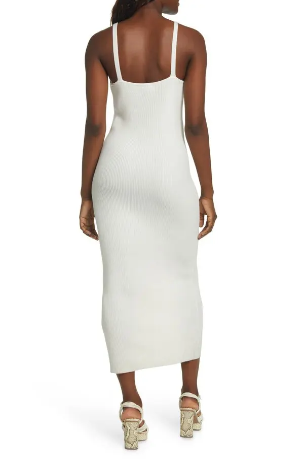 vero moda ribbed midi dress Vero Moda ribbed midi tank dress in black