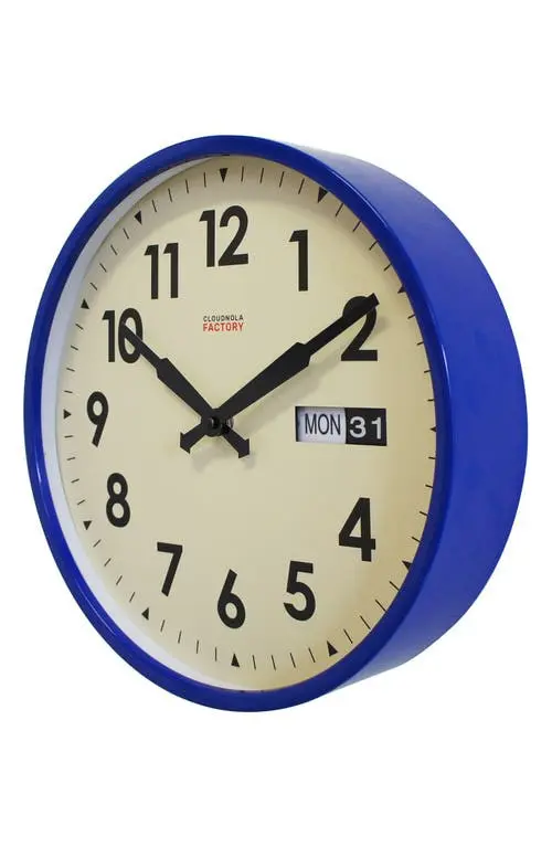 CLOUDNOLA Date & Time Wall Clock