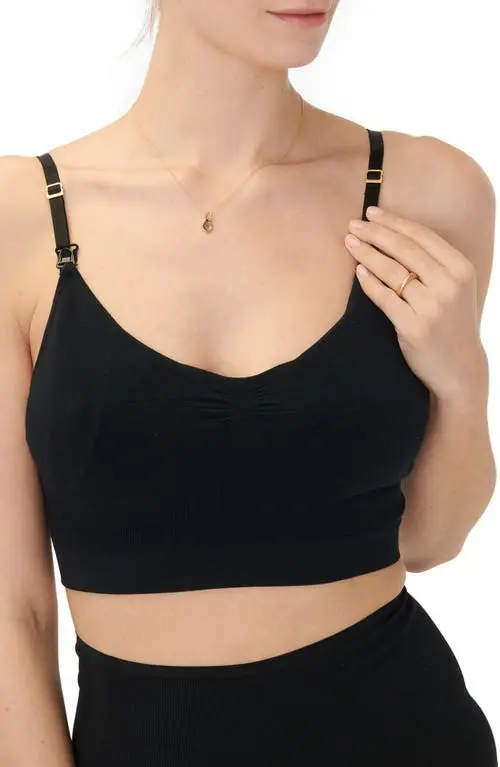 Hatch The Essential Maternity Wireless Pumping And Nursing Bra - Black