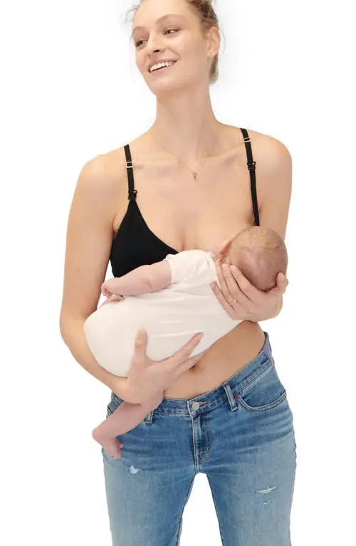 Hatch The Essential Maternity Wireless Pumping And Nursing Bra - Black