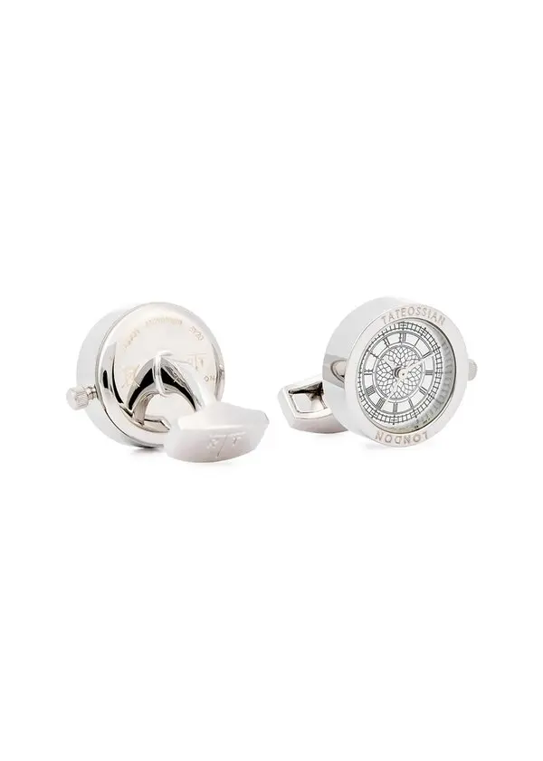 Tateossian Watch -tone Cufflinks - Silver