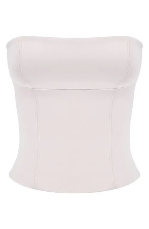 House Of Cb Angelica Satin Strapless Corset Top