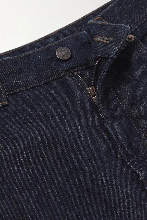 Loro Piana Cashmere-blend Denim High-rise Straight-leg Jeans