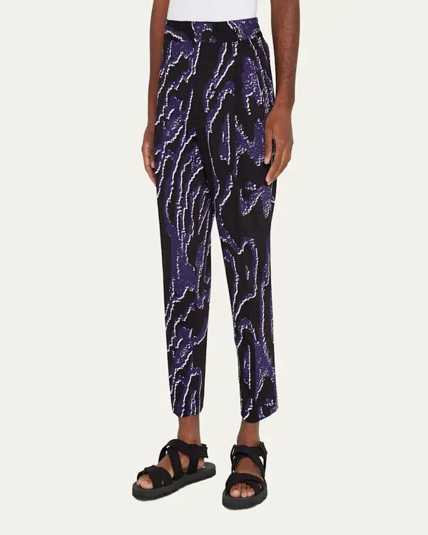 3.1 Phillip Lim Wood Grain Elastic-waist Pants