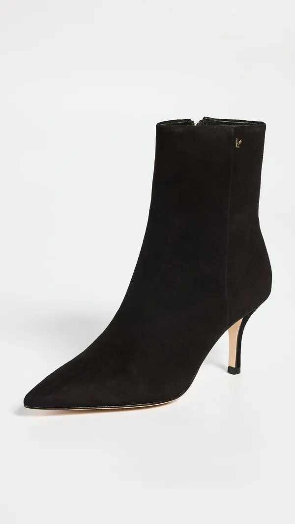 Larroude Mini Kate Suede Boots - Black