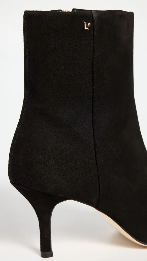 Larroude Mini Kate Suede Boots - Black