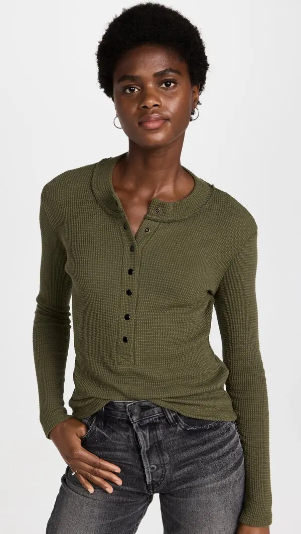ASKK NY Snap Henley Top
