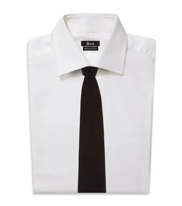 Giorgio Armani Velvet Neck Tie - Blue