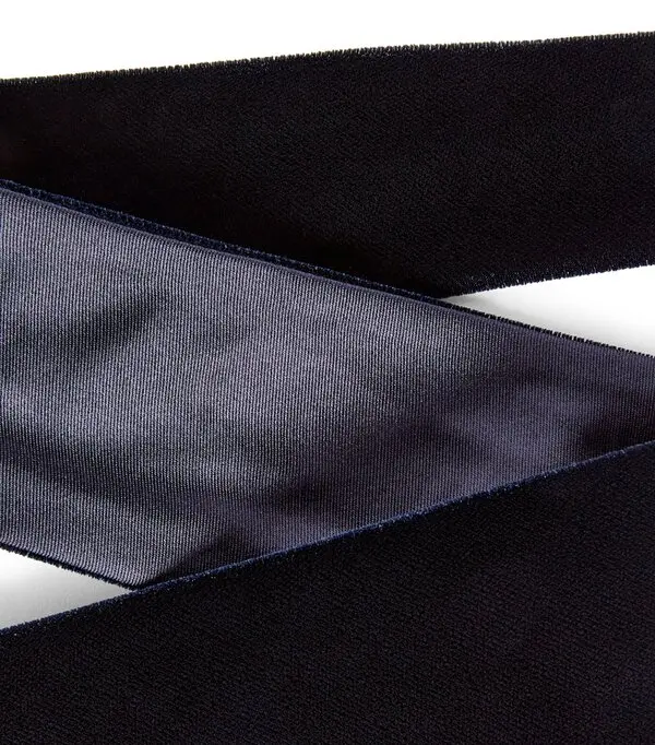 Giorgio Armani Velvet Neck Tie - Blue