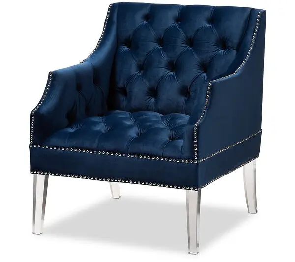 BAXTON STUDIO Silvana Navy Chair