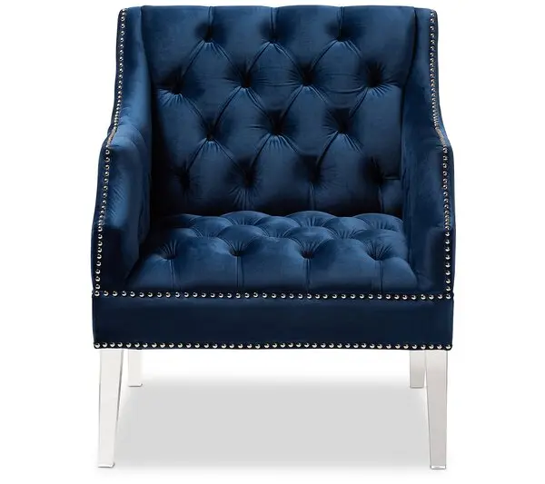 BAXTON STUDIO Silvana Navy Chair