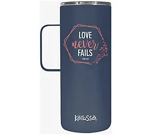 KERUSSO Dual-wall Love Never Fails 22-oz Mug Wi Th Handle - One-color