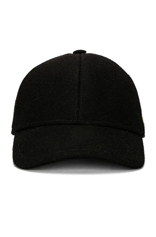 Saint Laurent Casquette Feutre Cap - Black