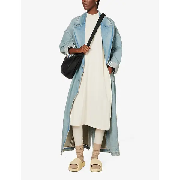 FOG X ESSENTIALS Essentials Logo-tab Cotton-jersey Midi Dress