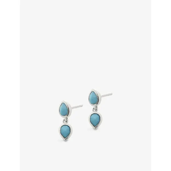 Monica Vinader Teardrop Earrings - Turquoise