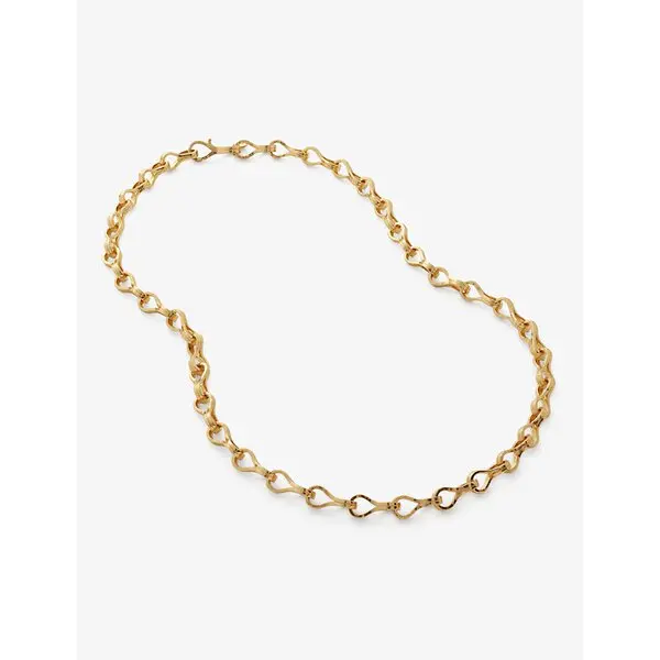 Monica Vinader Infinity Link Recycled 18ct Yellow- Plated Sterling Silver Necklace - Gold
