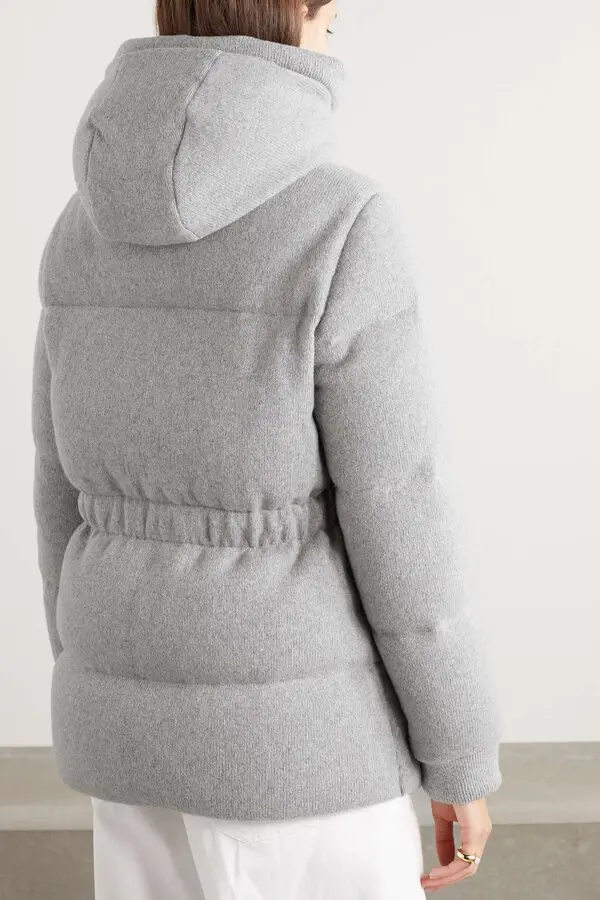 Moncler Daval Hooded Cashmere-blend Down Jacket