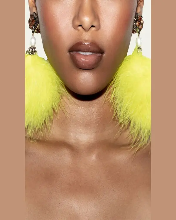 Ranjana Khan Feather Pom Pom Clip-on Earrings