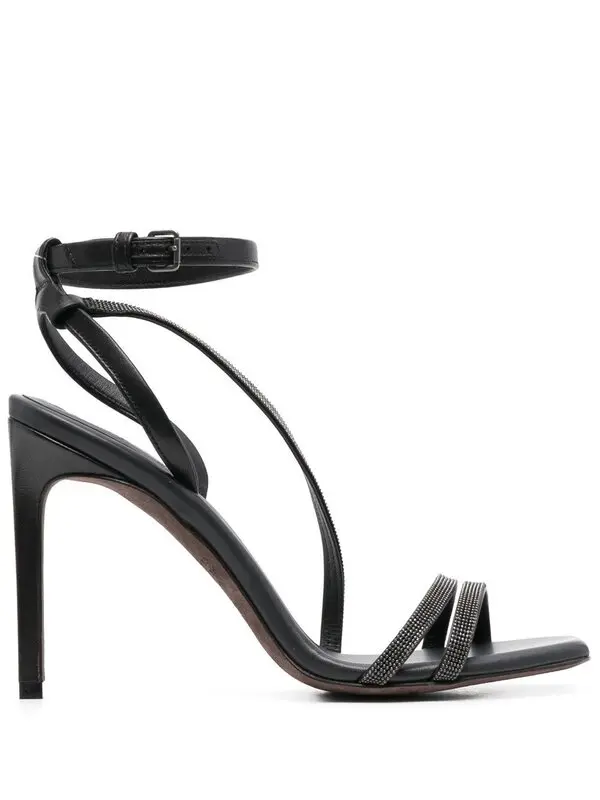 Brunello Cucinelli 110mm Open-toe Sandals - Black