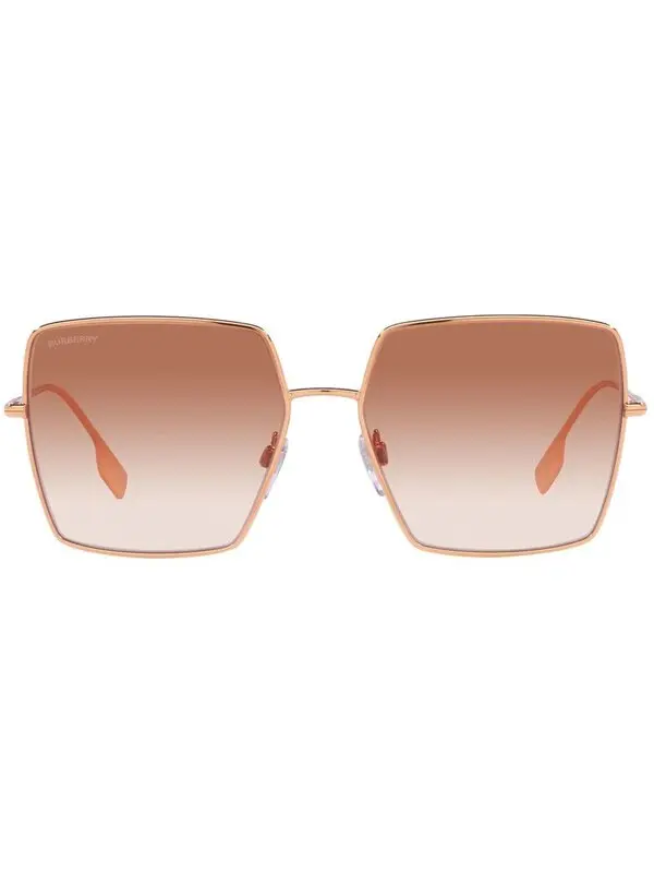 Burberry Square-frame Sunglasses - Gold