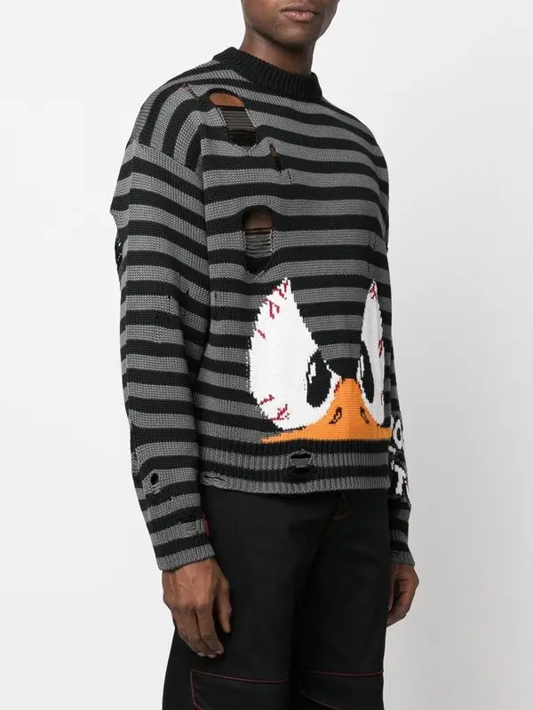 Gcds Intarsia-knit Striped Jumper