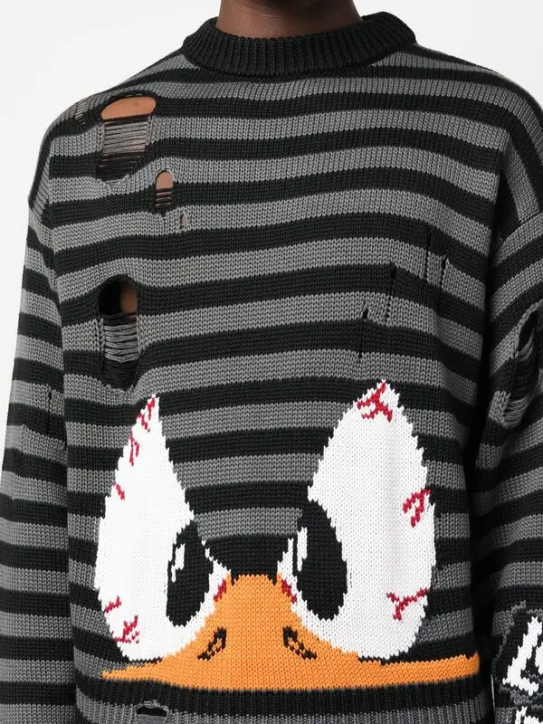 Gcds Intarsia-knit Striped Jumper