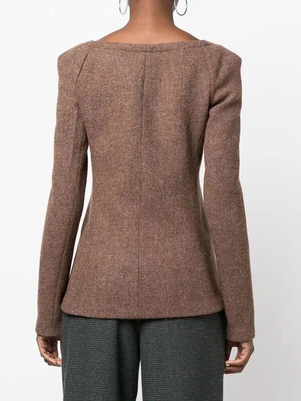 Veronique Leroy Fitted Square-neck Jacket