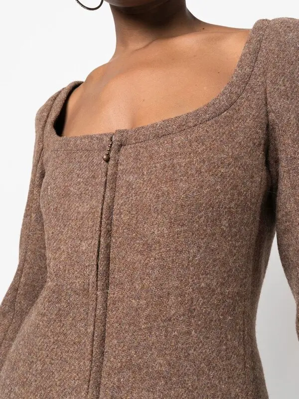 Veronique Leroy Fitted Square-neck Jacket