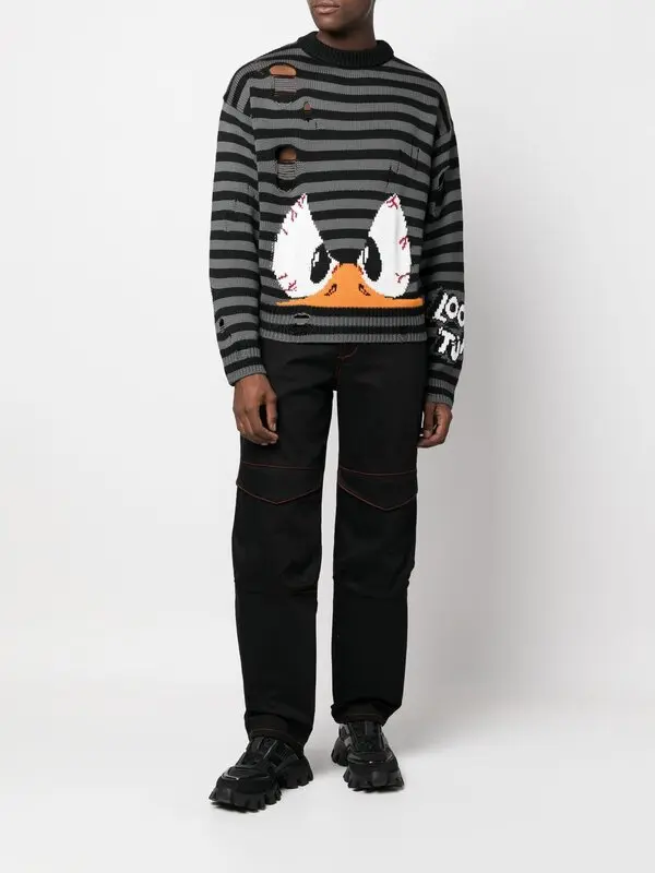 Gcds Logo-print Straight-leg Jeans