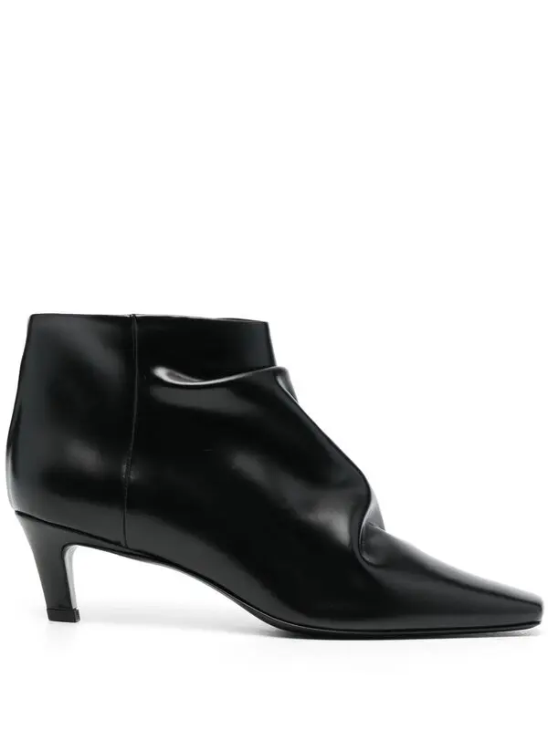 TOTEME 60mm Leather Ankle Boots