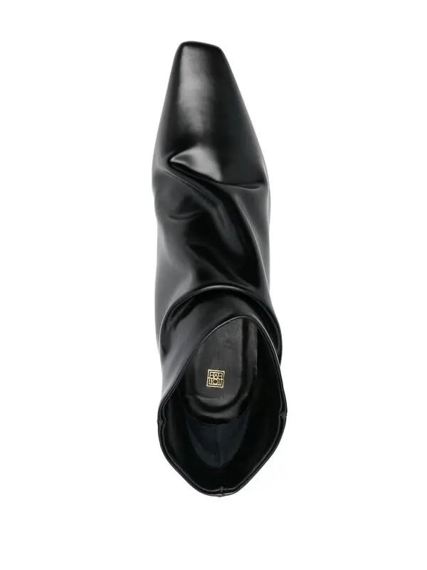 TOTEME 60mm Leather Ankle Boots